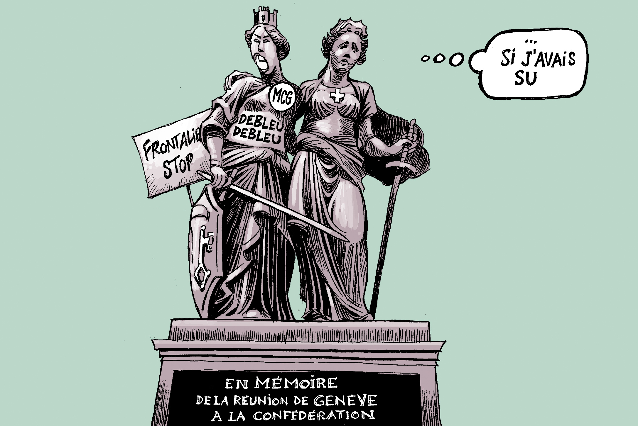 200 ans de Genève dans la Confédération | Globecartoon - Political ...