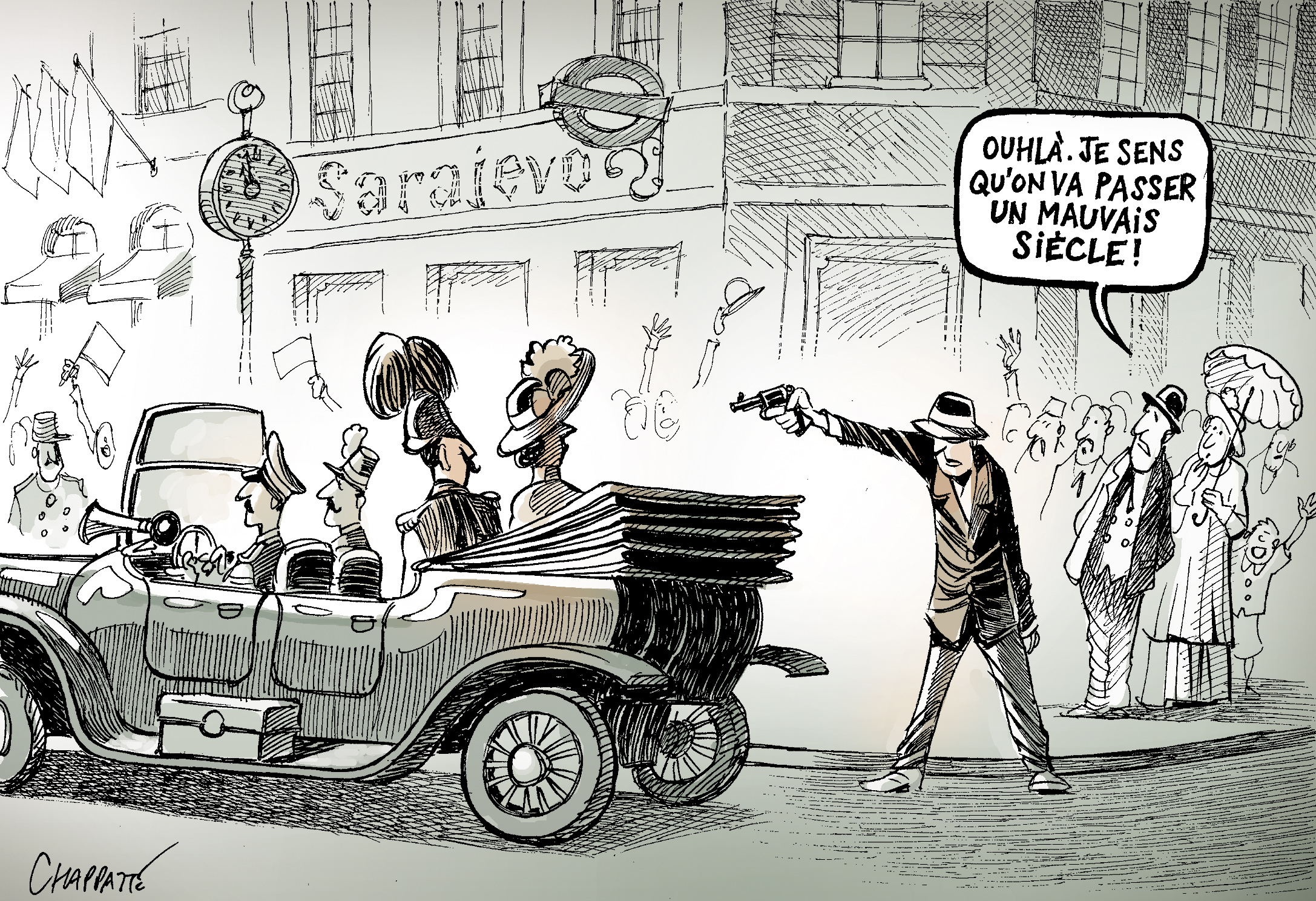 1914: L'assassinat de l'archiduc | Globecartoon - Political Cartoons ...