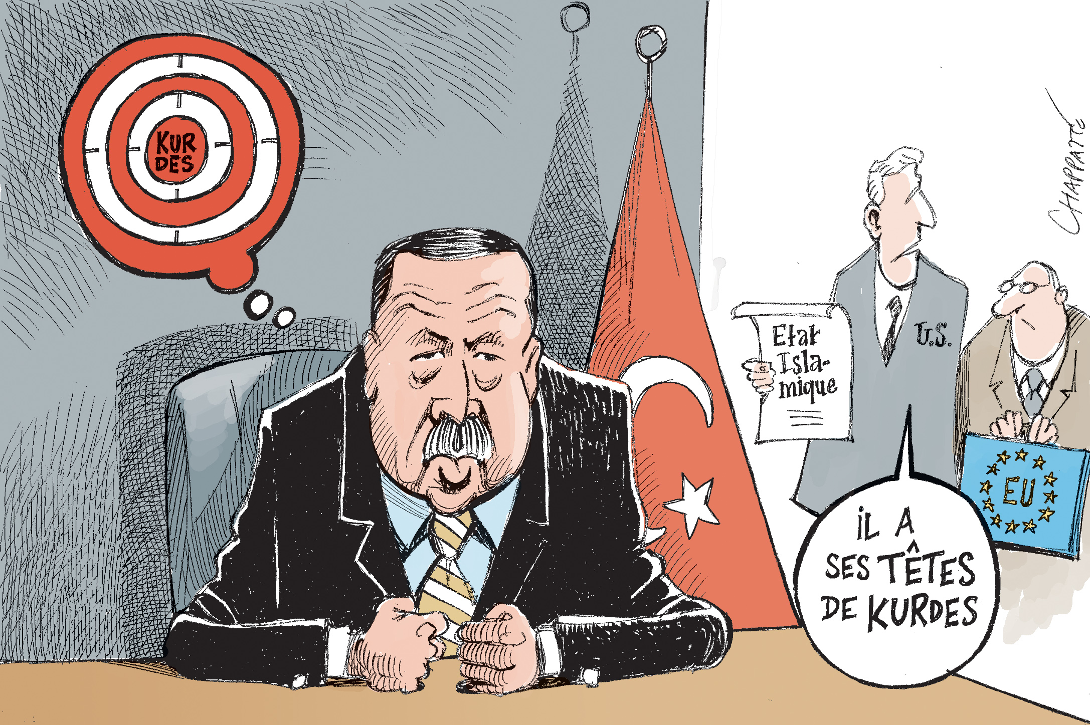 Les obsessions d'Erdogan | Globecartoon - Political Cartoons - Patrick ...