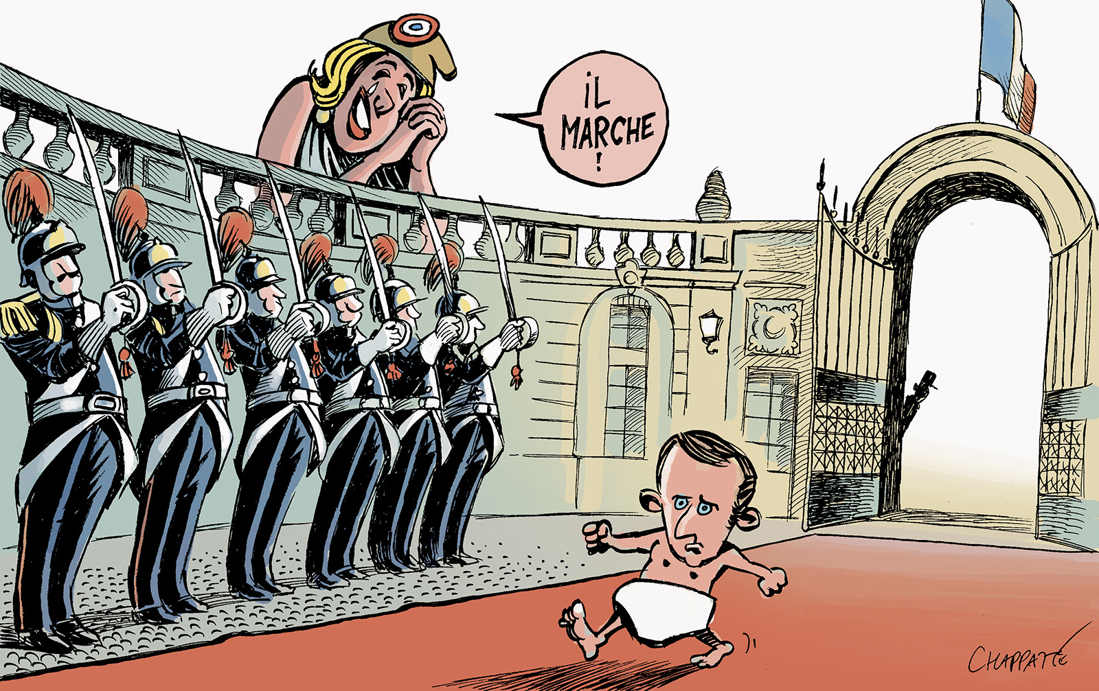 Emmanuel Macron président | Globecartoon - Political Cartoons - Patrick ...