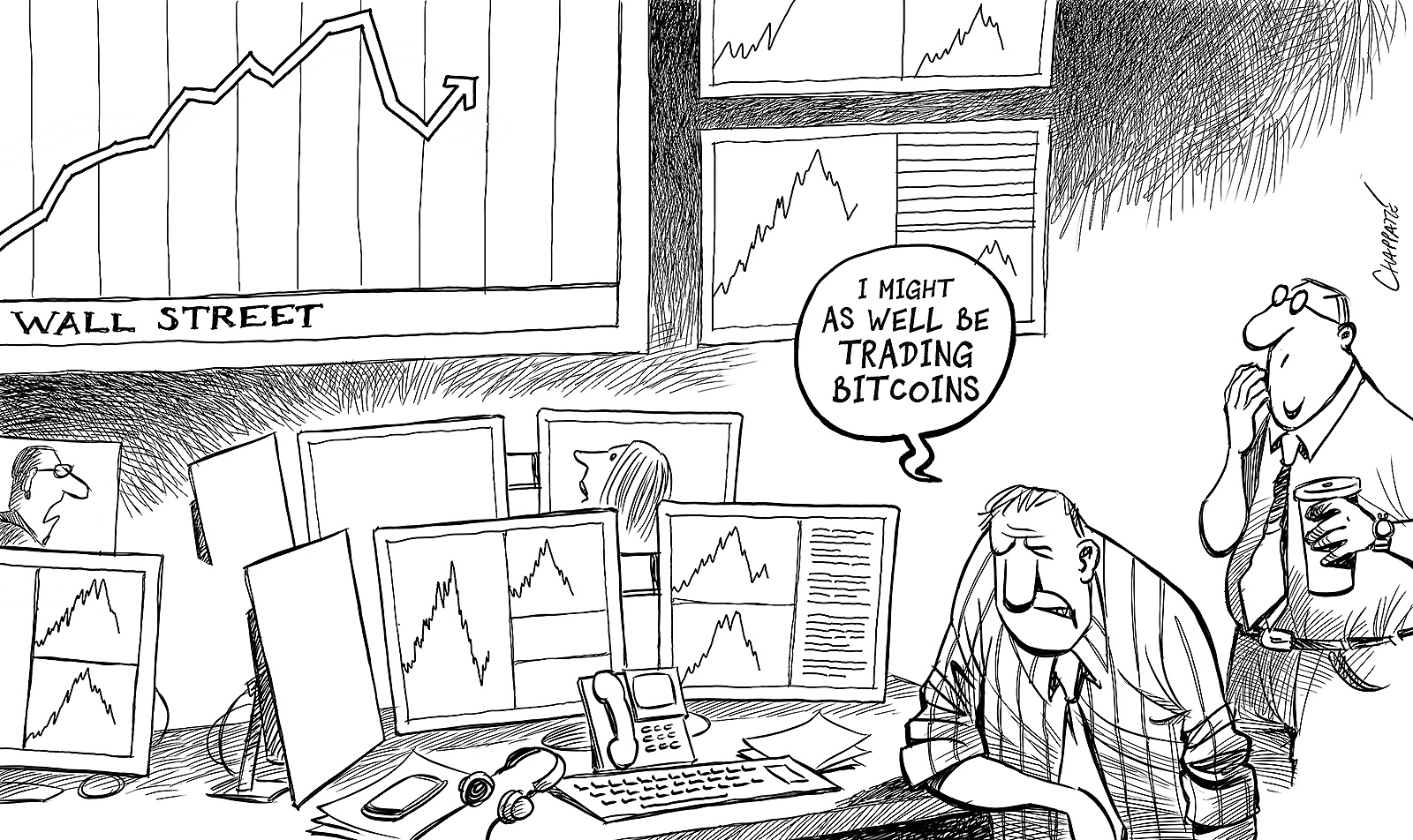 Rough days at the stock market | Globecartoon - Political Cartoons ...