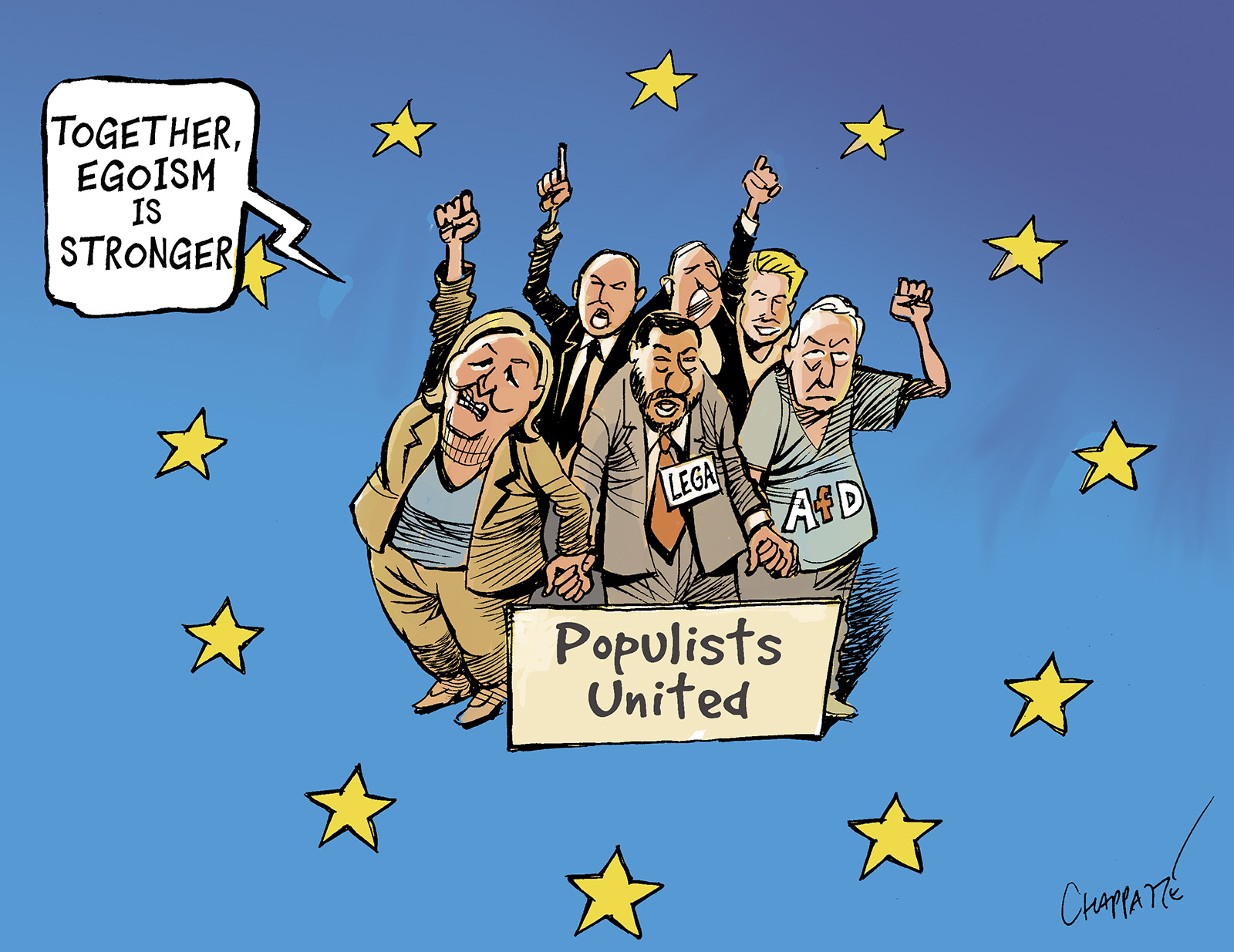 Populists of Europe, unite! | Globecartoon - Political Cartoons ...