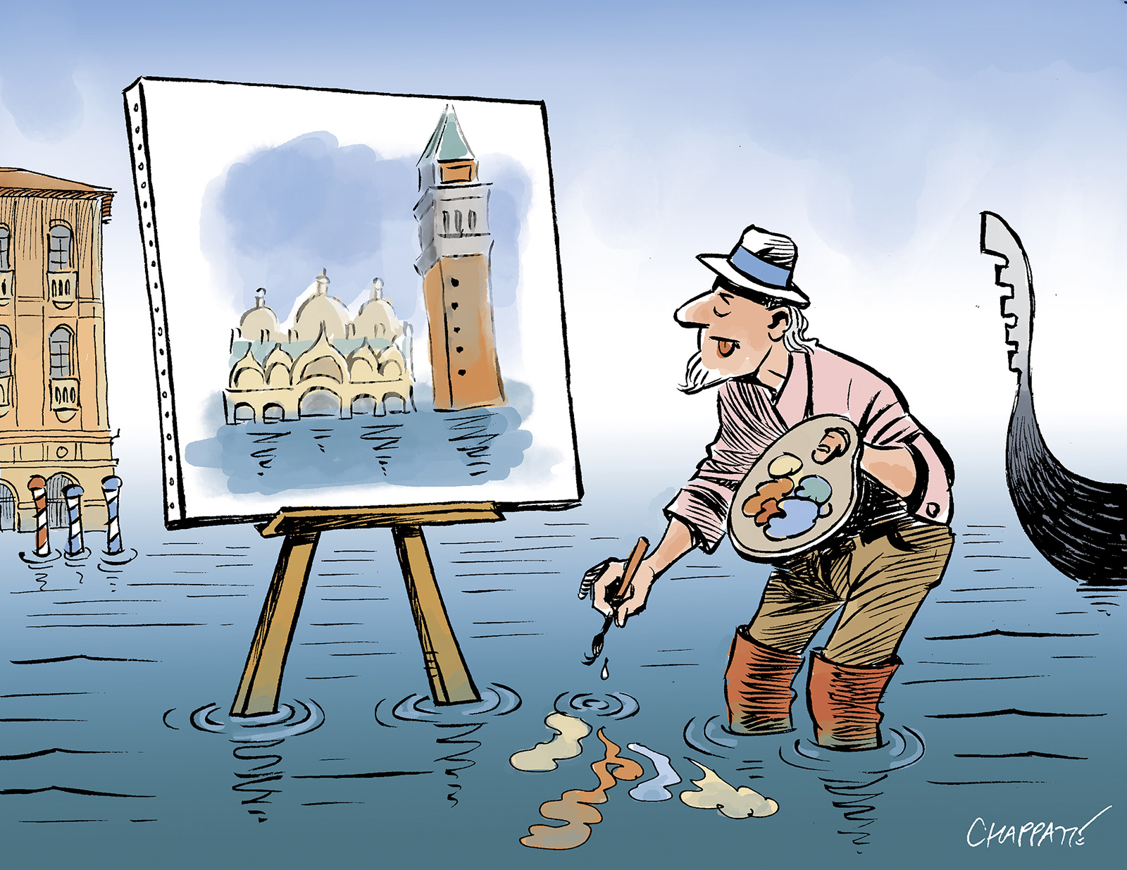 Acqua alta in Venice | Globecartoon - Political Cartoons - Patrick ...