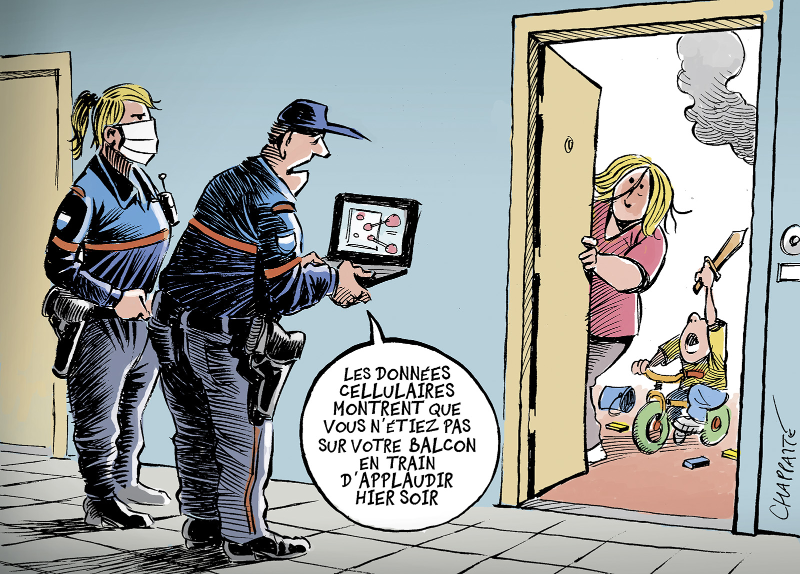 La vie en confinement (VI) | Globecartoon - Political Cartoons ...