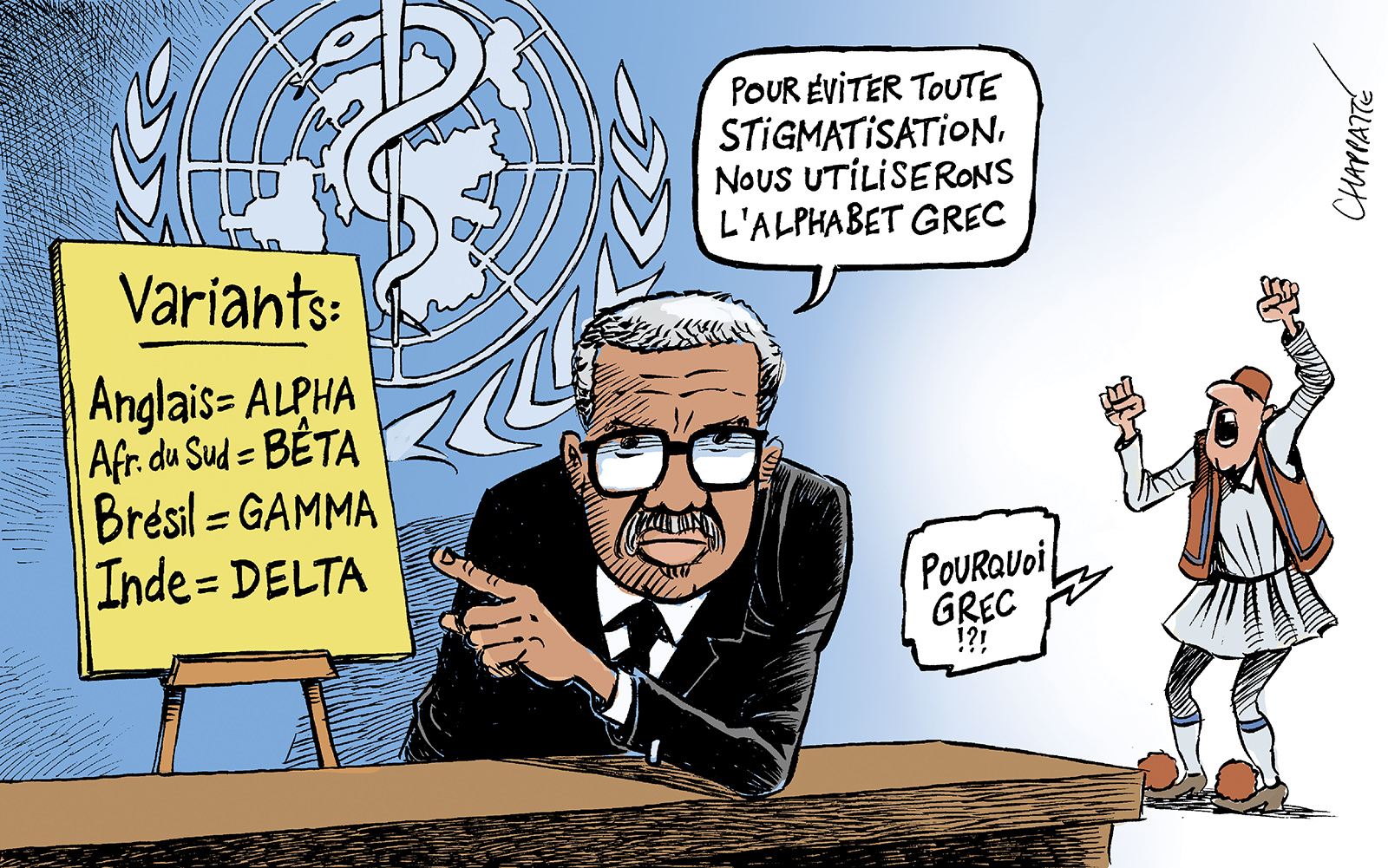 L'OMS renomme les variants | Globecartoon - Political Cartoons ...