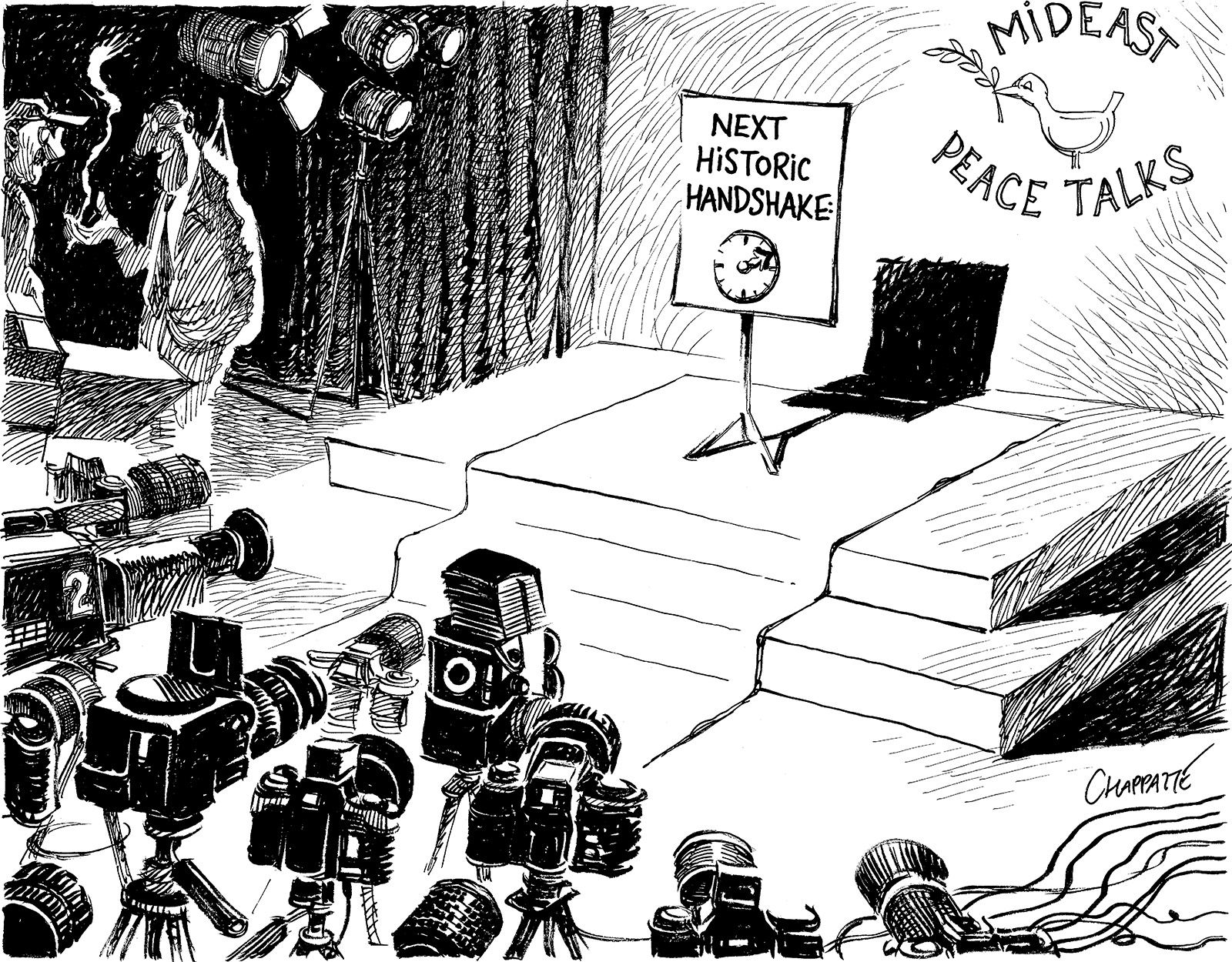 Peace Process | Globecartoon - Political Cartoons - Patrick Chappatte