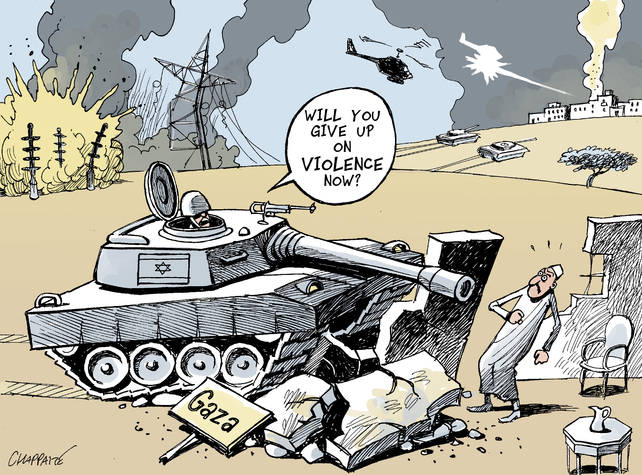 Israeli Intervention In Gaza | Globecartoon - Political Cartoons ...