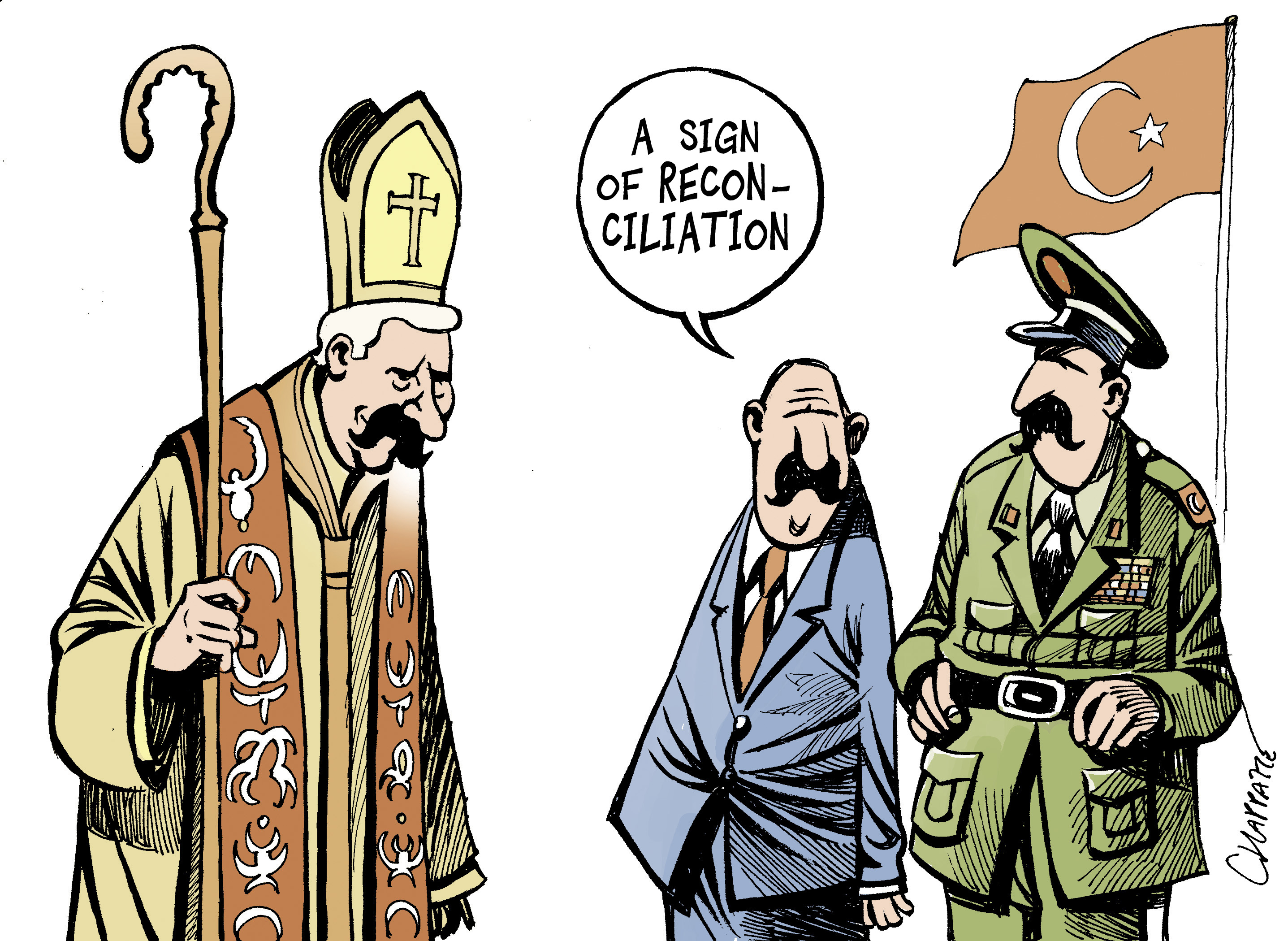 Pope Benedict's Controversial Visit To Turkey | Globecartoon ...