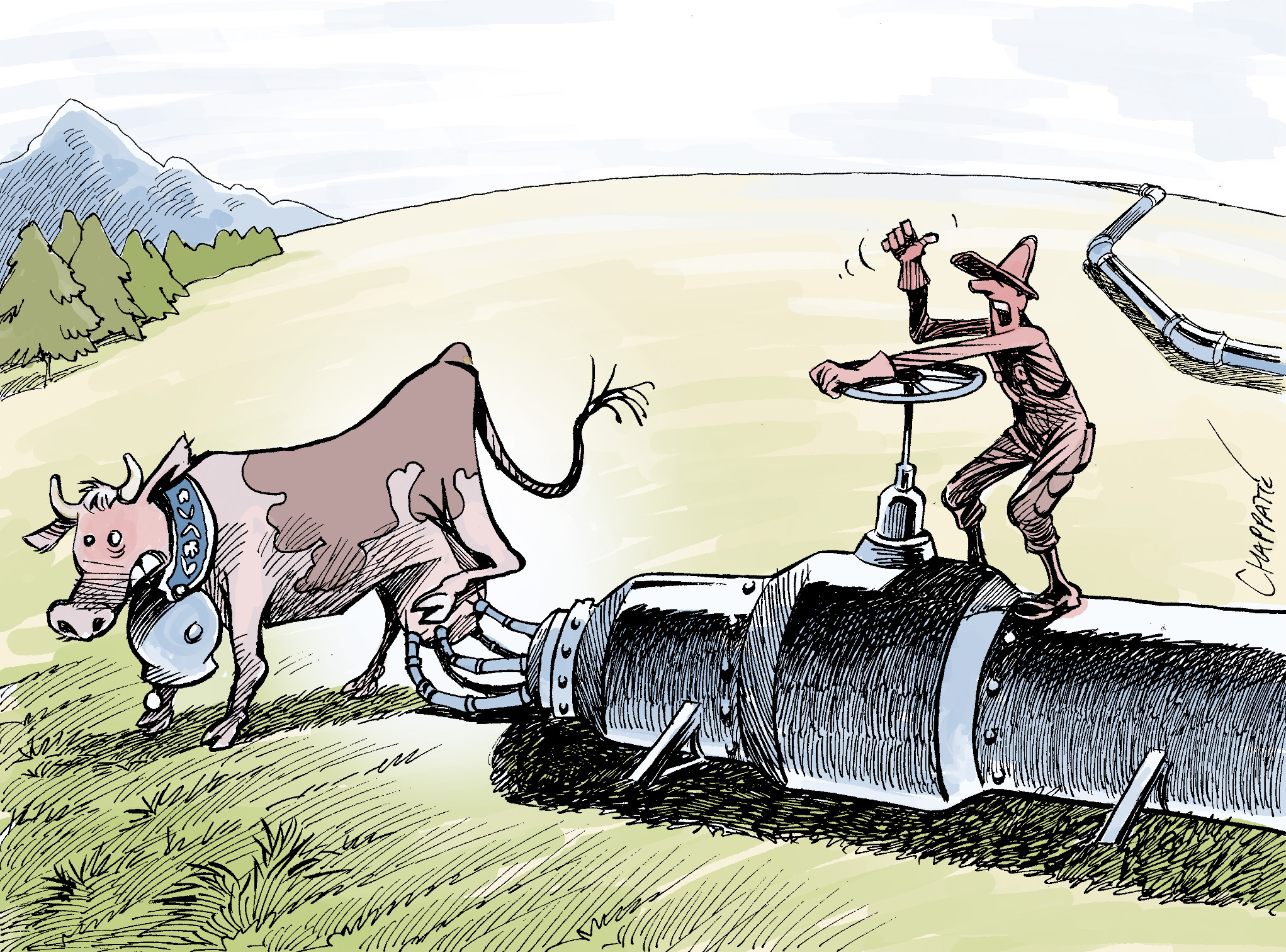 Pénurie mondiale de lait | Globecartoon - Political Cartoons - Patrick ... Pénurie mondiale de lait | Globecartoon - Political Cartoons - Patrick ...