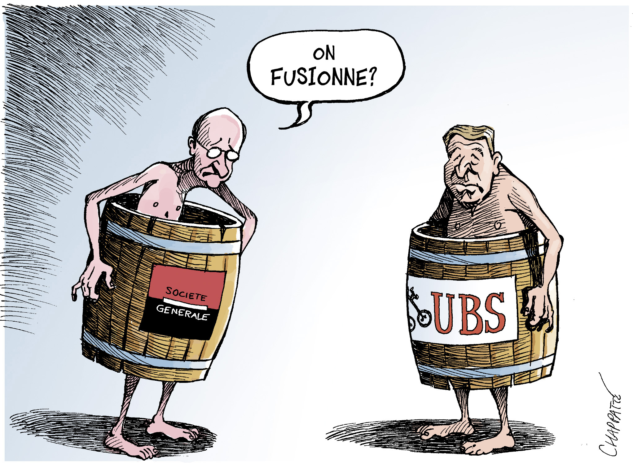 Fleurons de la banque | Globecartoon - Political Cartoons - Patrick ...