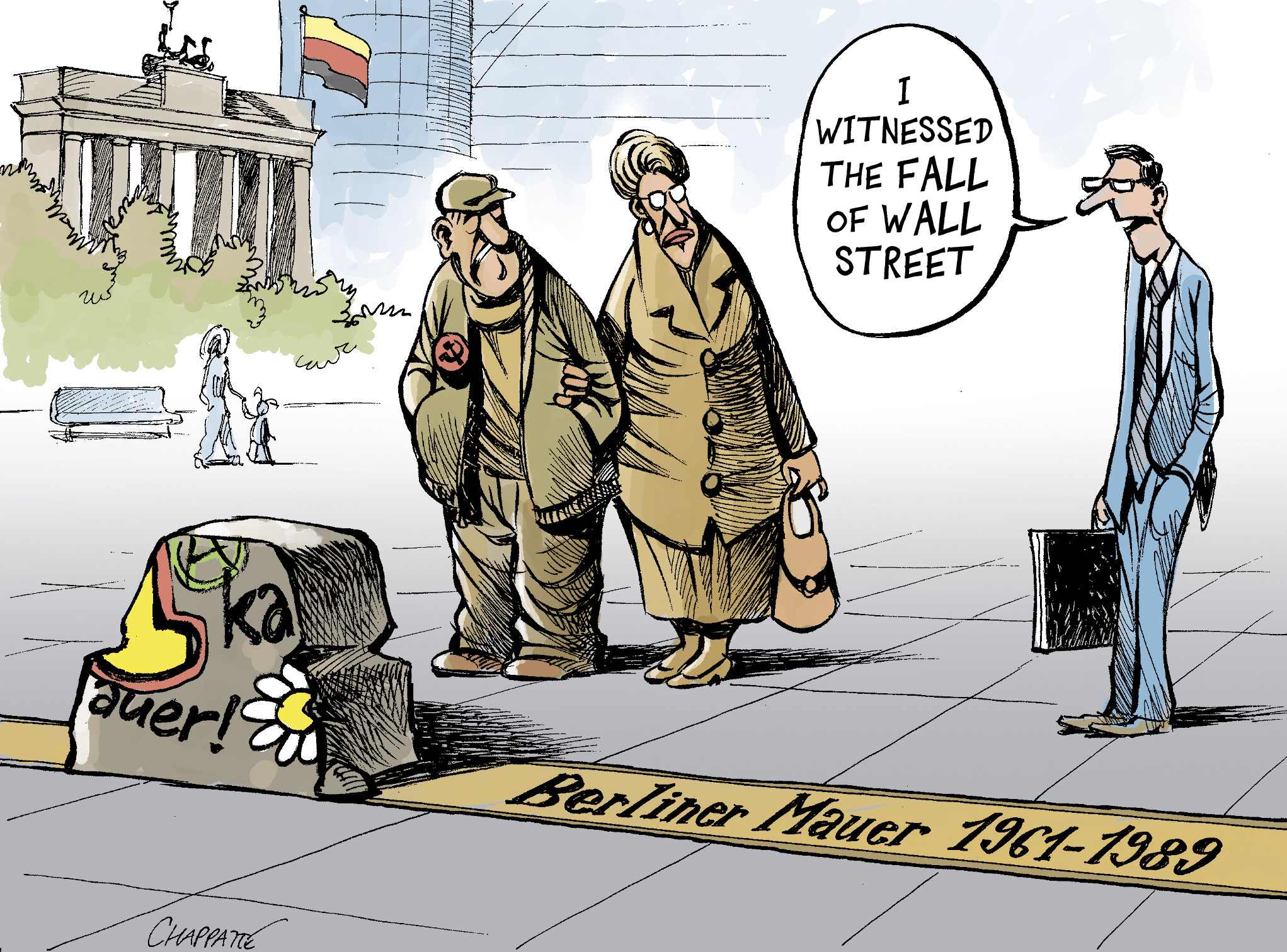 The Fall Of The Wall | Globecartoon - Political Cartoons - Patrick ...