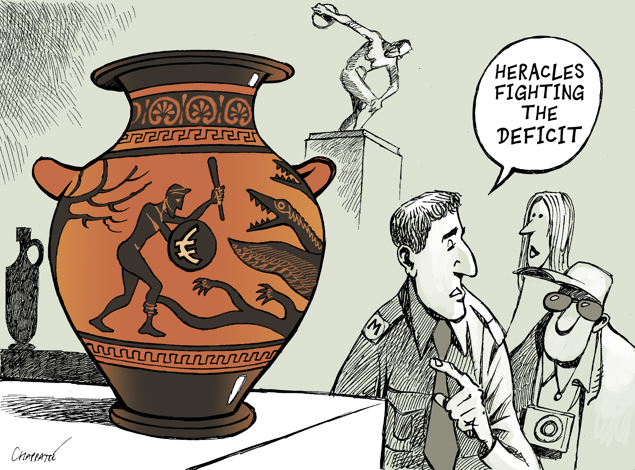 Greek Struggle | Globecartoon - Political Cartoons - Patrick Chappatte
