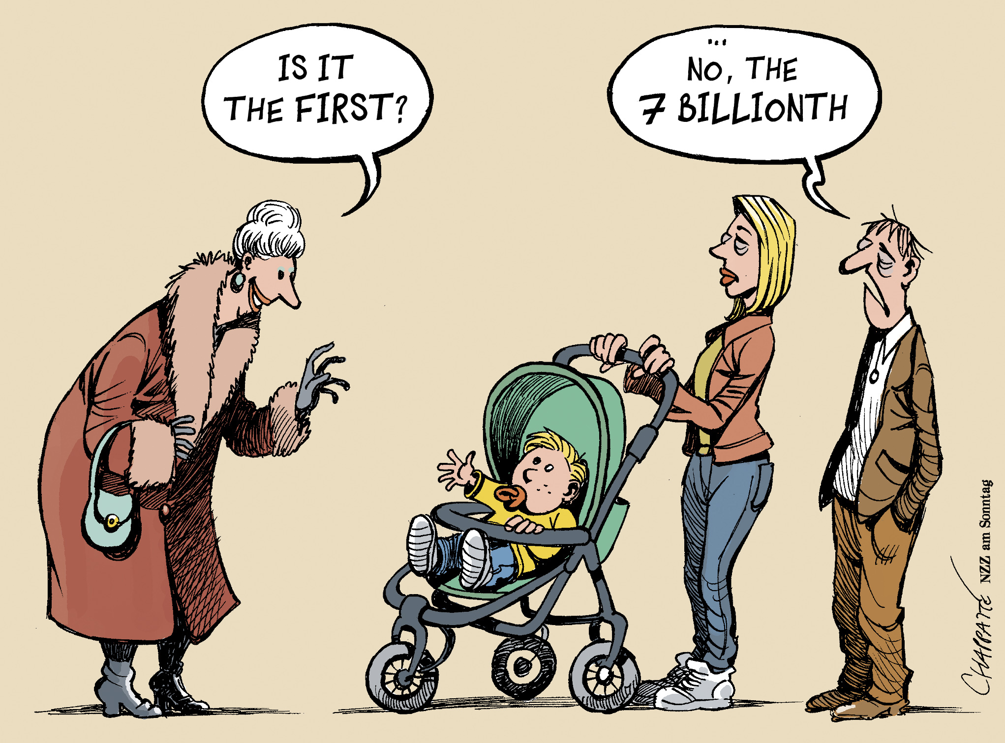 World Population | Globecartoon - Political Cartoons - Patrick Chappatte