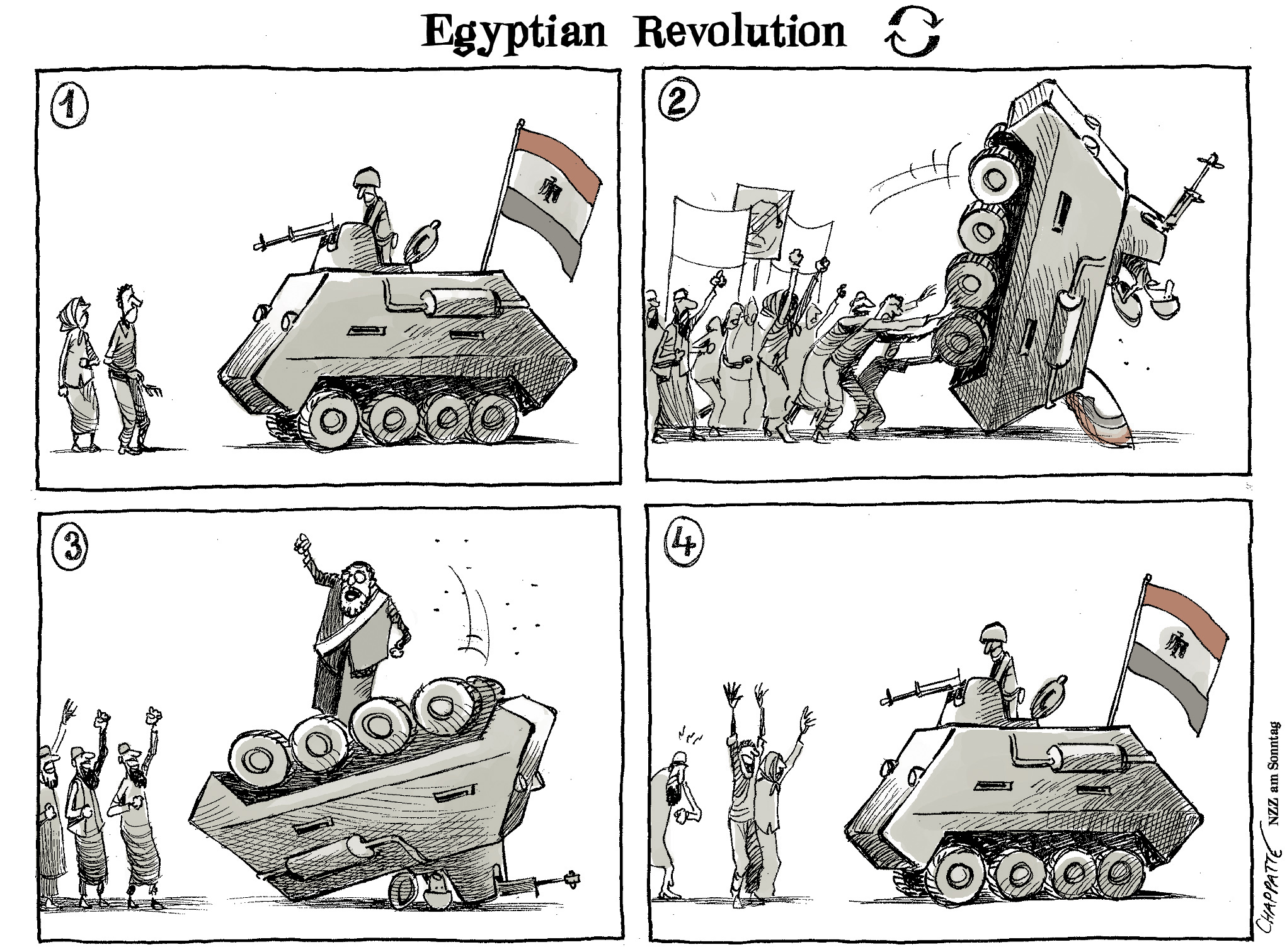 Egyptian Military Is Back | Globecartoon - Political Cartoons - Patrick ...