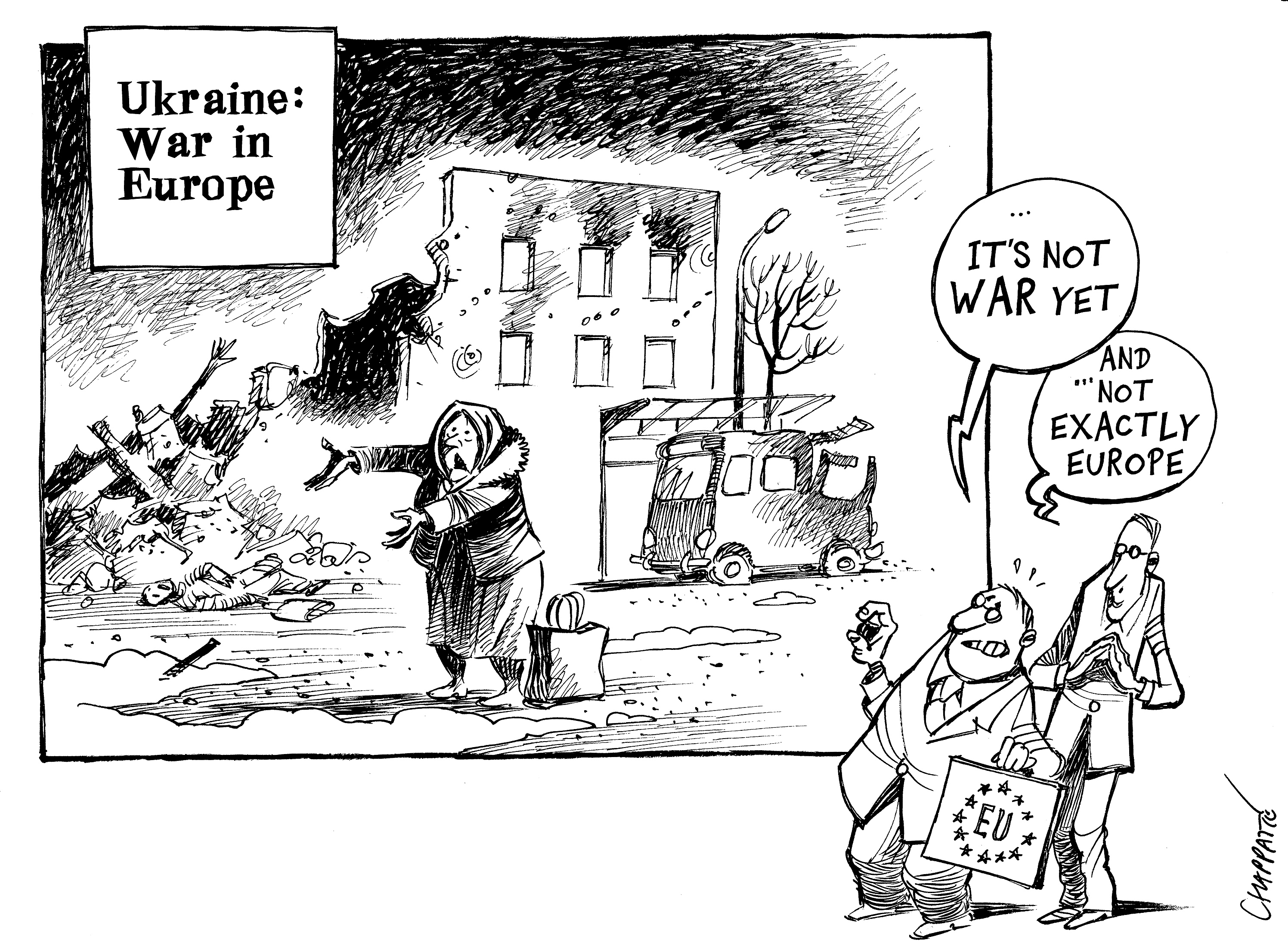 Ukraine and Europe | Globecartoon - Political Cartoons - Patrick Chappatte