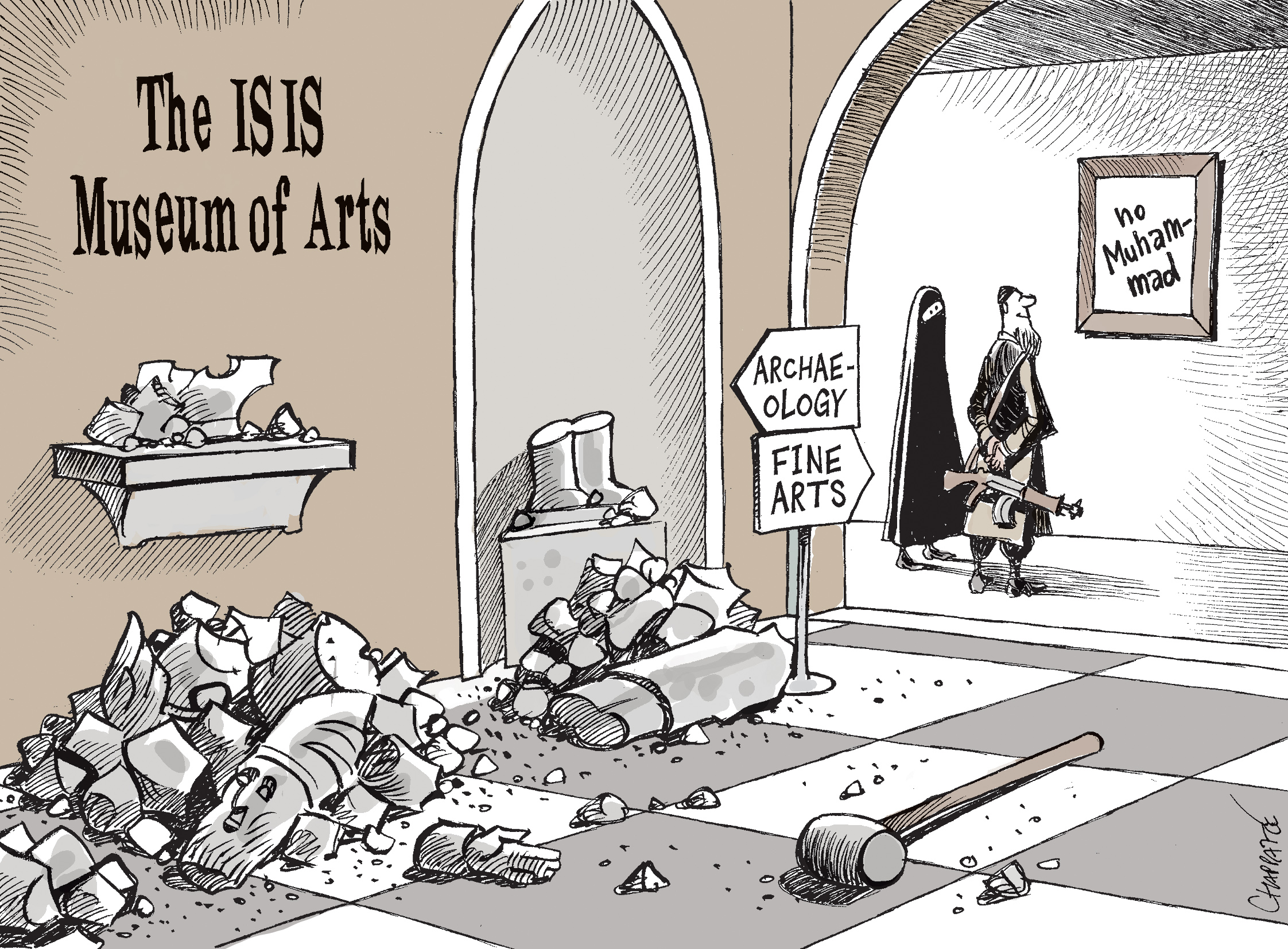 ISIS Art | Globecartoon - Political Cartoons - Patrick Chappatte