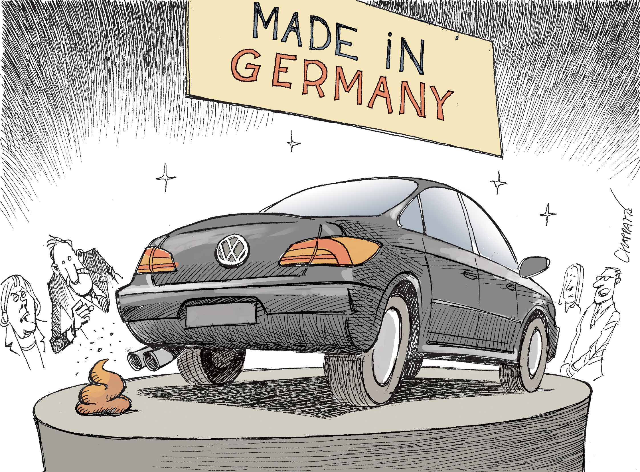 Damage to Germany's reputation | Globecartoon - Political Cartoons ...