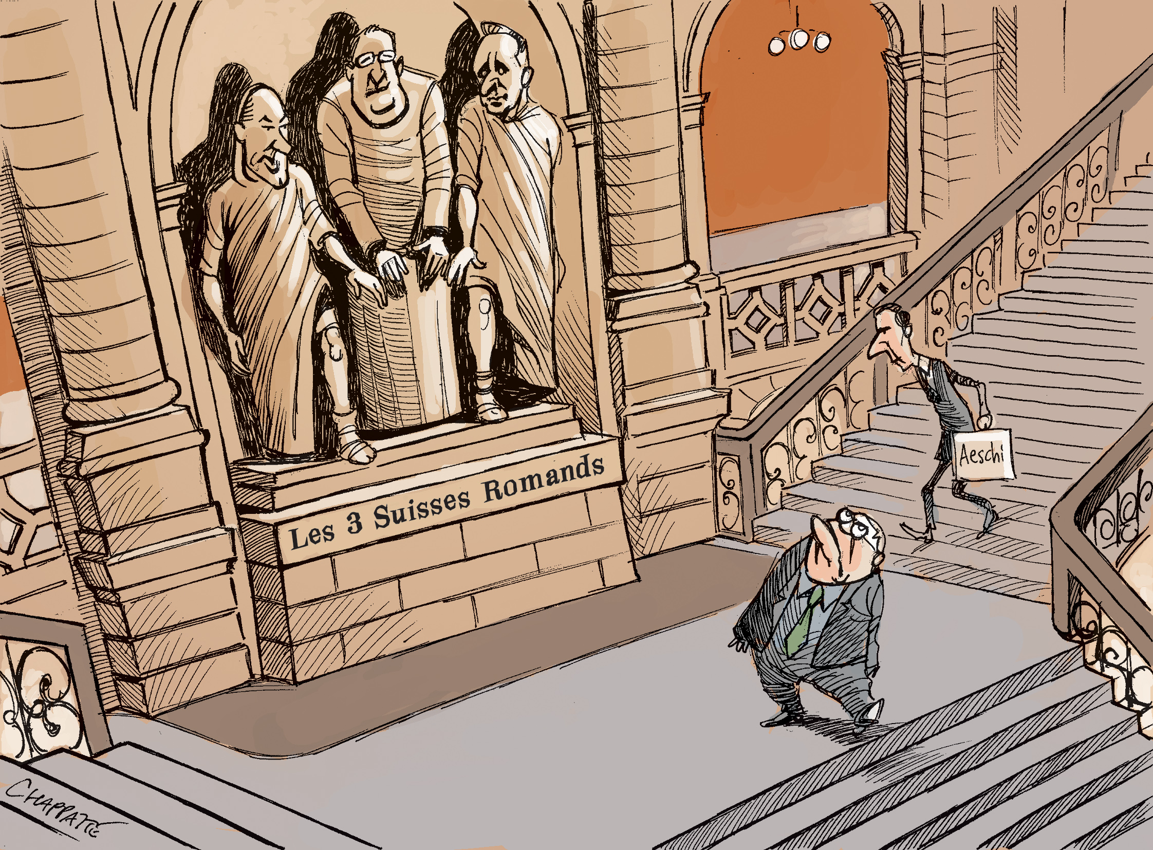 Parmelin,Berset,Burkhalter | Globecartoon - Political Cartoons ...