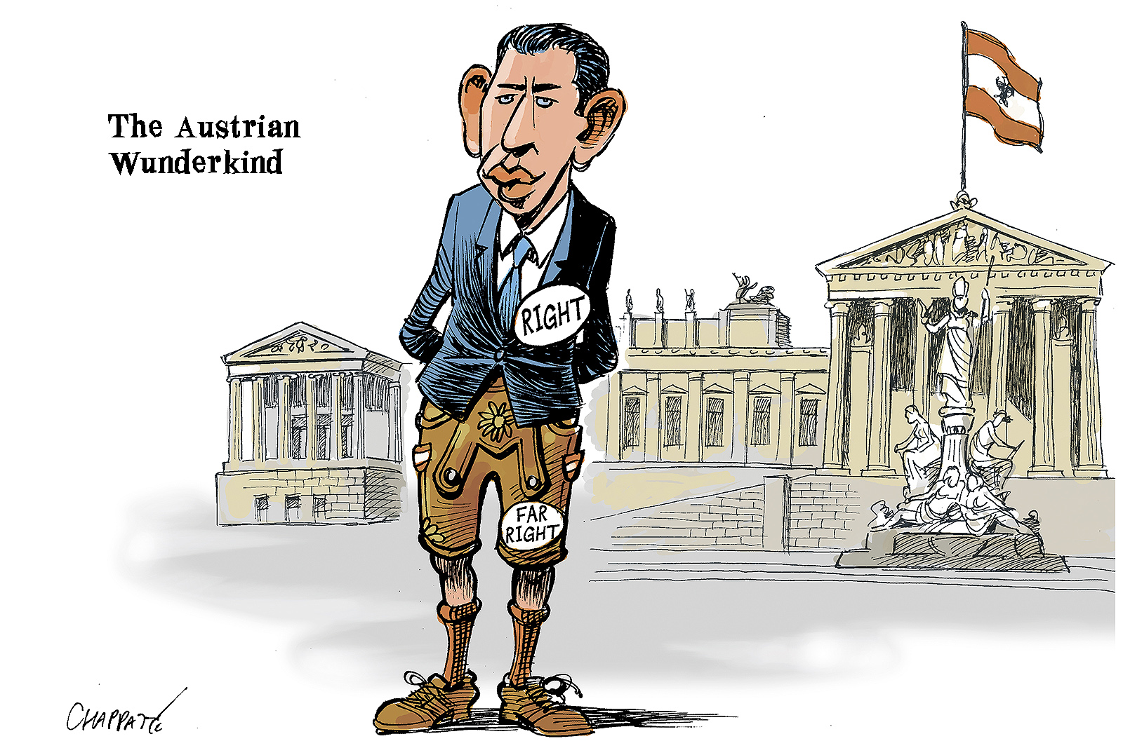 Sebastian Kurz | Globecartoon - Political Cartoons - Patrick Chappatte