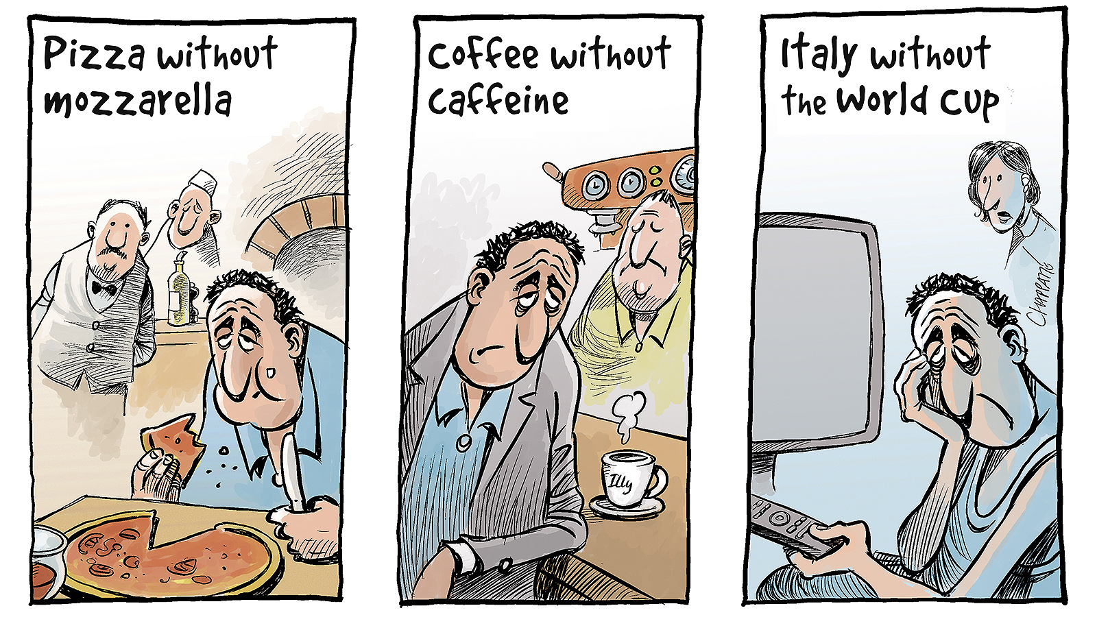 No World Cup for Italy | Globecartoon - Political Cartoons - Patrick ...