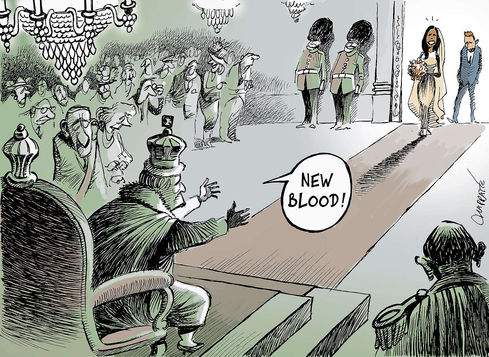 Long live the bride! | Globecartoon - Political Cartoons - Patrick ...