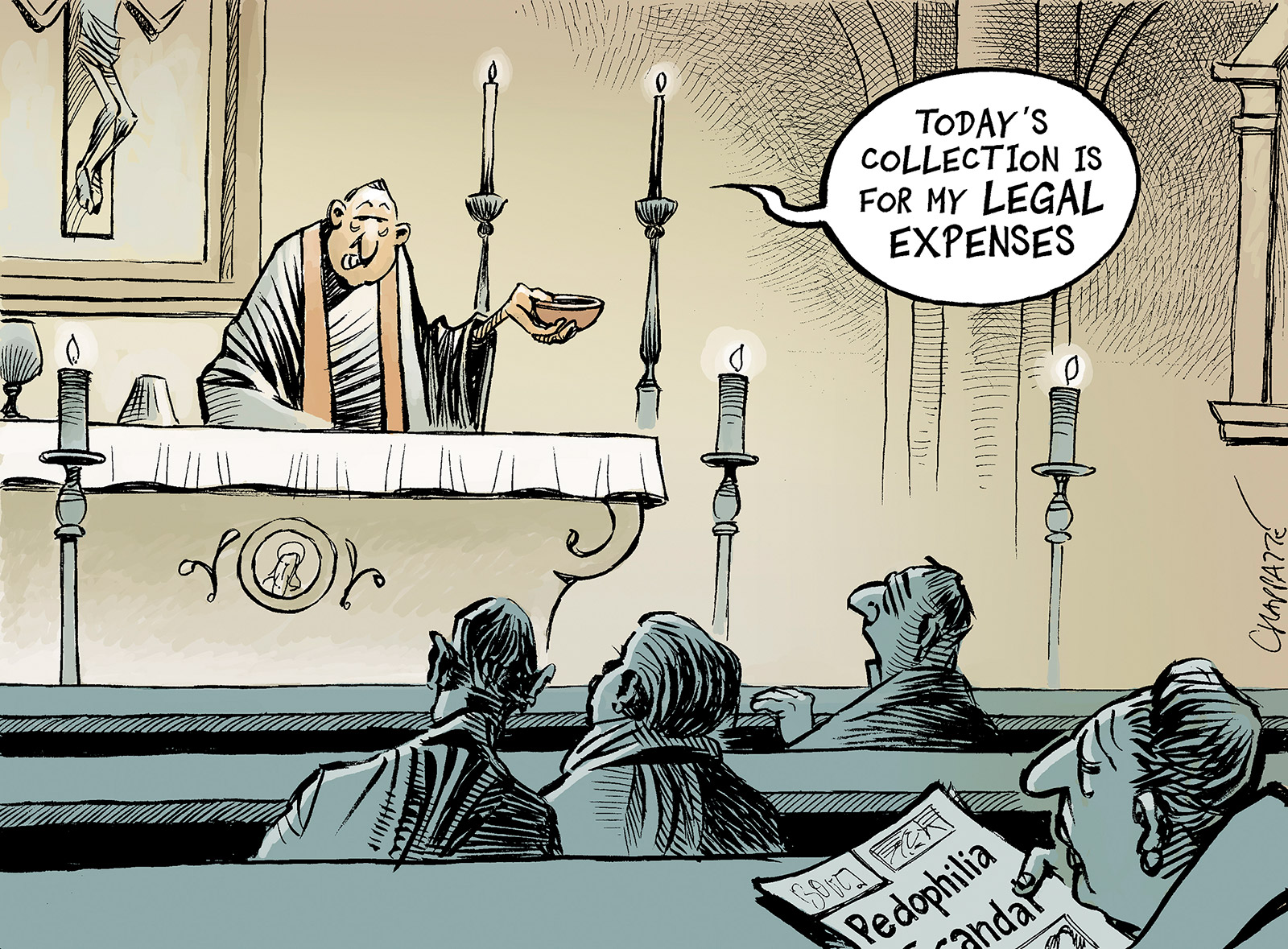 The Church and the scandal | Globecartoon - Political Cartoons ...