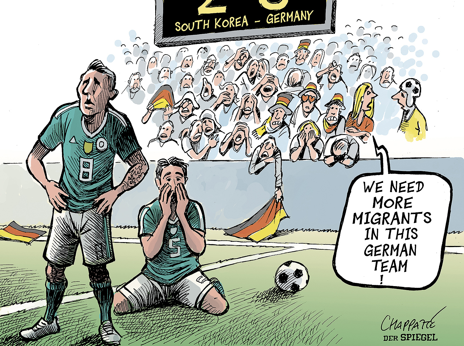 Germany out of the World cup | Globecartoon - Political Cartoons ...