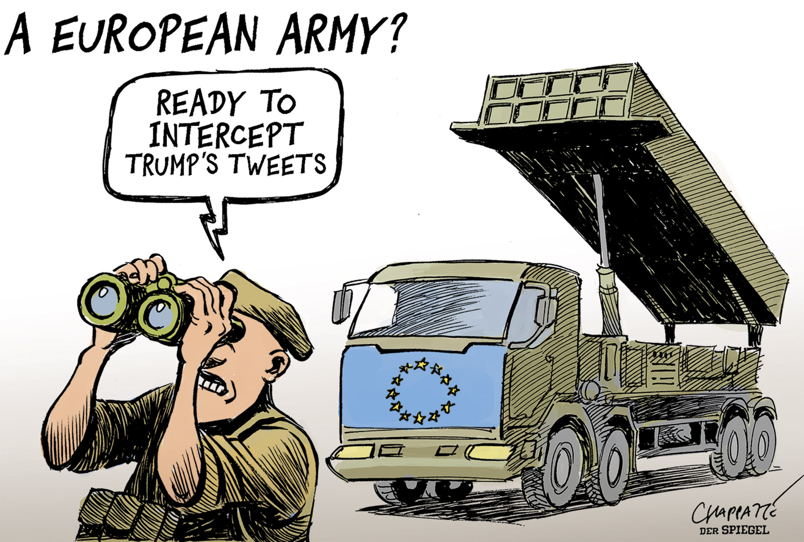 The EU wants to defends itself | Globecartoon - Political Cartoons ...