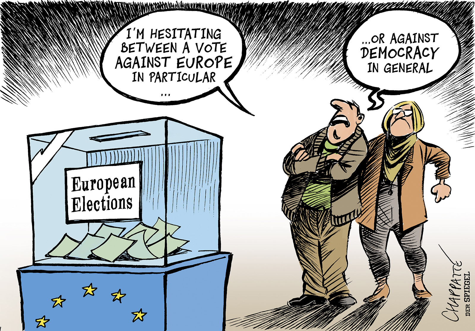 On the eve of European elections | Globecartoon - Political Cartoons ...