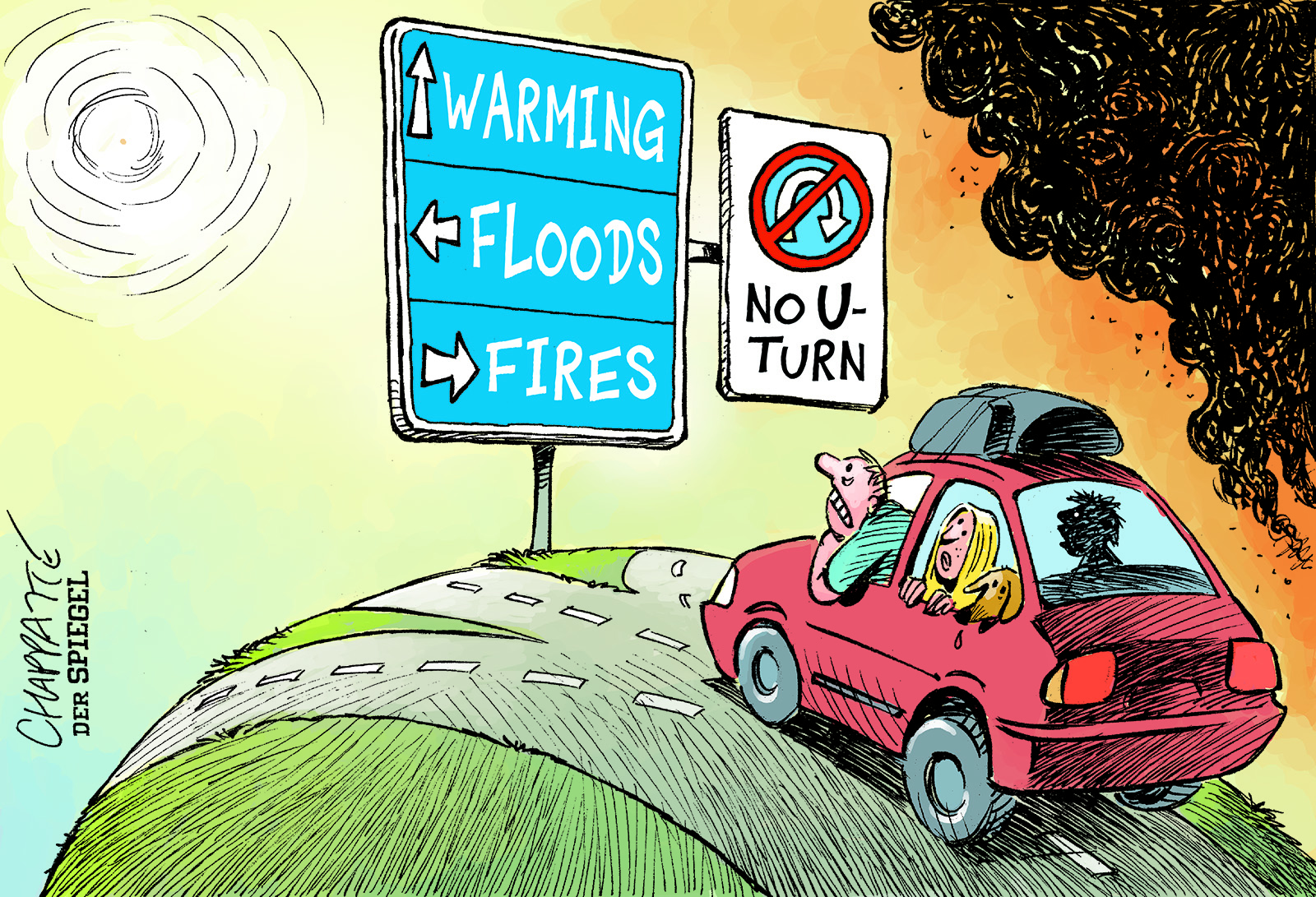 There's no way back | Globecartoon - Political Cartoons - Patrick Chappatte